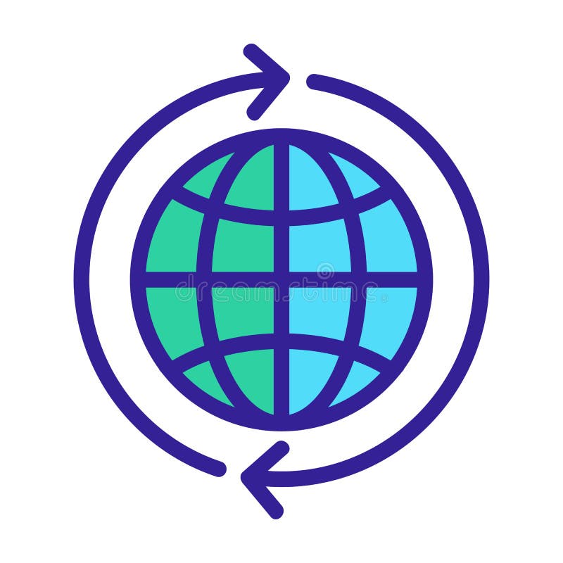 The Cycle of Information Icon Vector. Isolated Contour Symbol ...