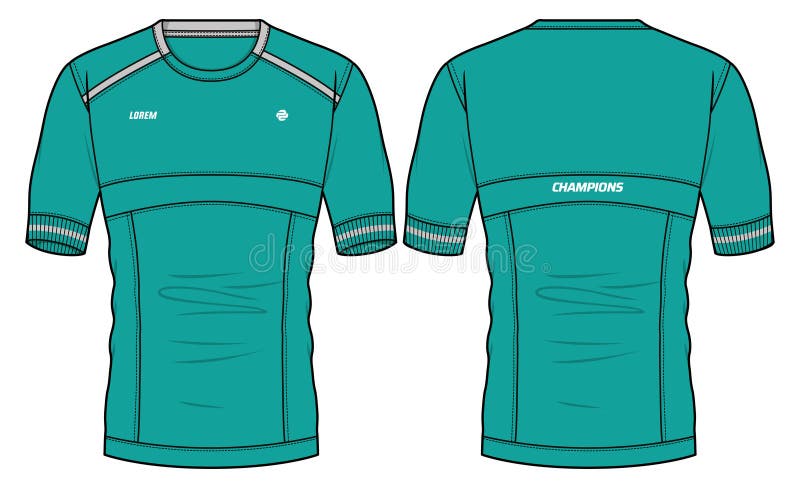 Cycle Jersey T-shirt Design Concept Flat Sketch Vector Illustration ...