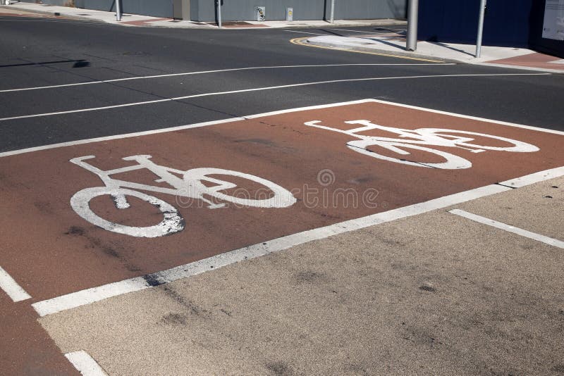 Cycle Lane Sign stock image. Image of cycle, symbol, transport - 52340593
