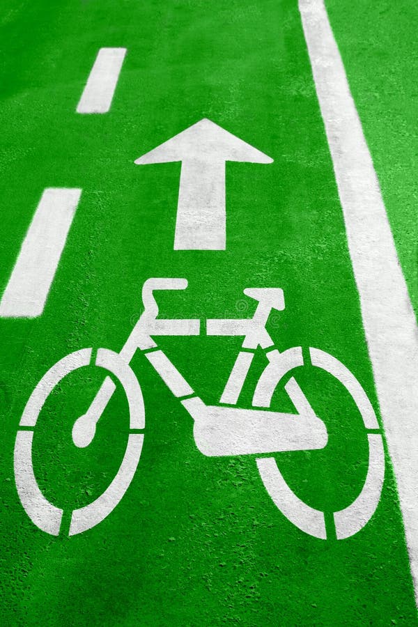 Cycle path stock image. Image of city, sign, route, exercise - 21750393