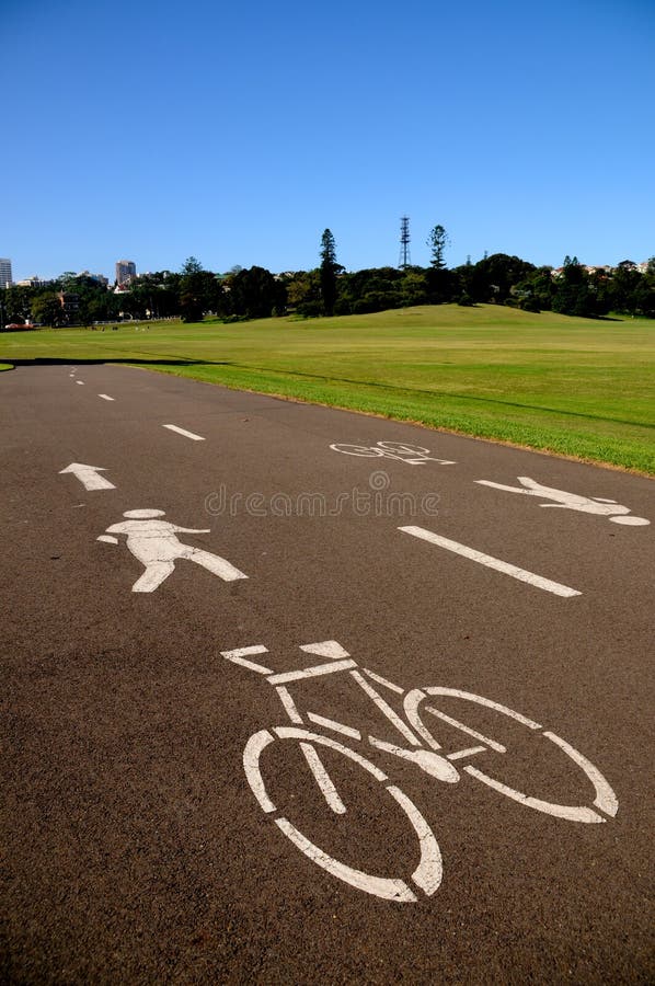 Cycle Path stock photo. Image of sign, marking, pavement - 9560956