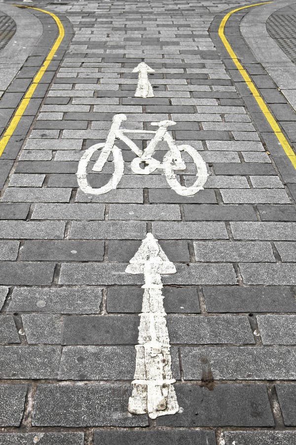 Cycle path stock image. Image of biker, bike, direction - 31810765