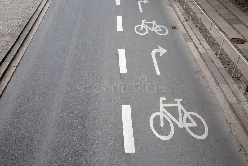 Cycle Path in Copenhagen stock photo. Image of tilt - 191563794