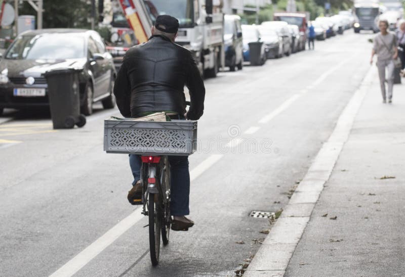 Cycle Path for Driving with Bicycle Editorial Image - Image of symbol ...