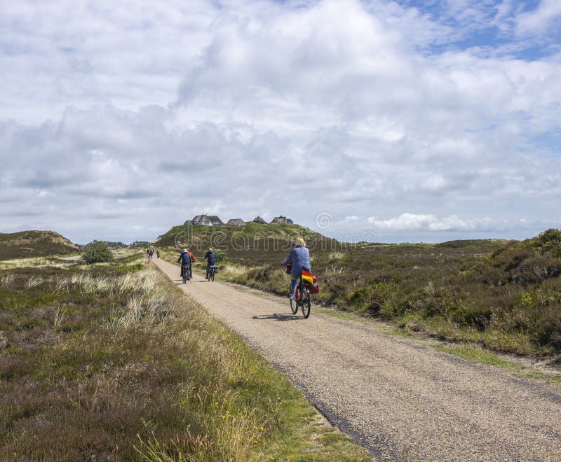 Cycle Path in List on Sylt Germany Editorial Image - Image of biker ...