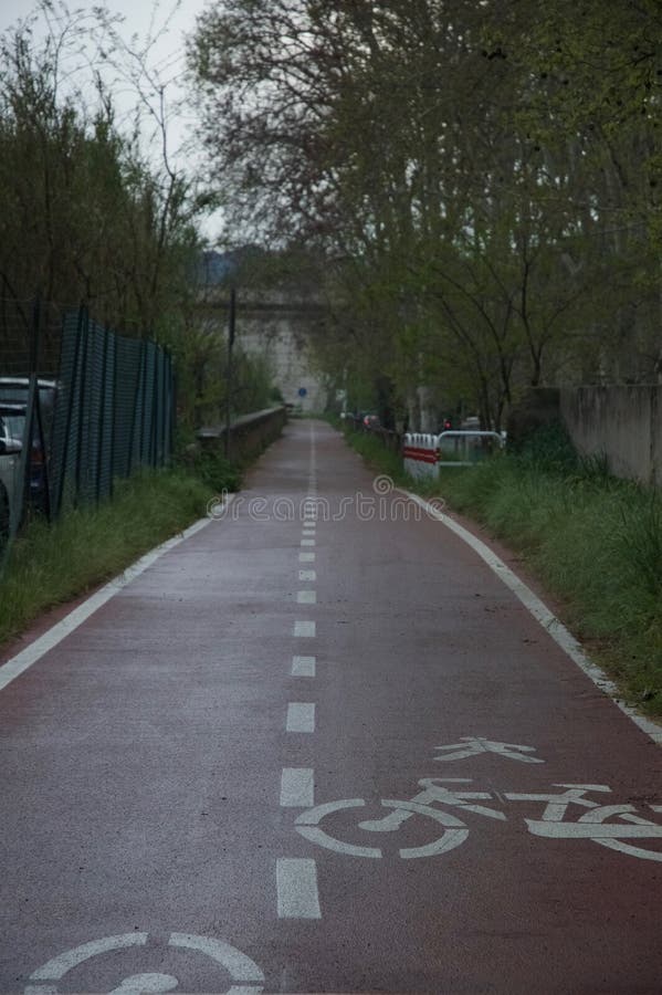 Cycle path stock photo. Image of outdoor, europe, sport - 93297864