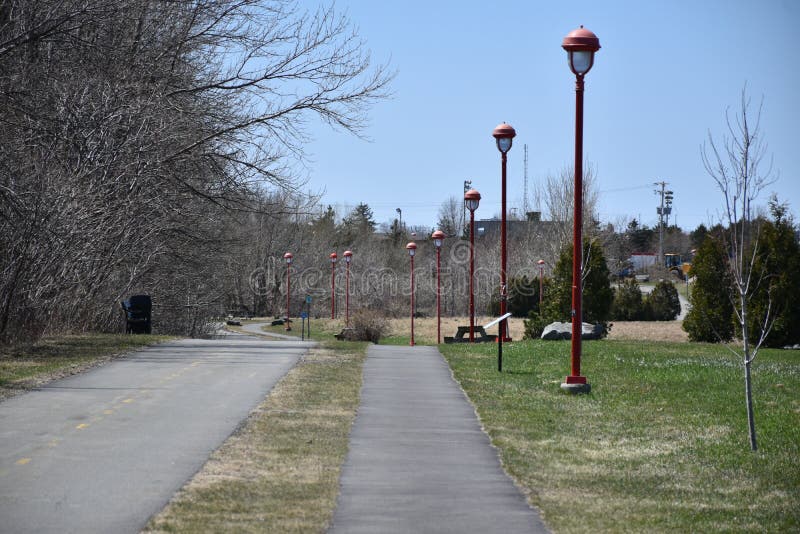 The Cycle Path in the Spring Stock Photo - Image of season, summer ...