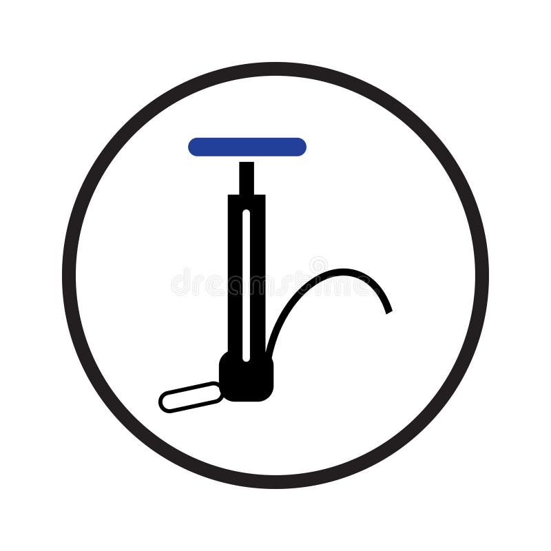Cycle pump icon stock vector. Illustration of tire, icon - 262619119