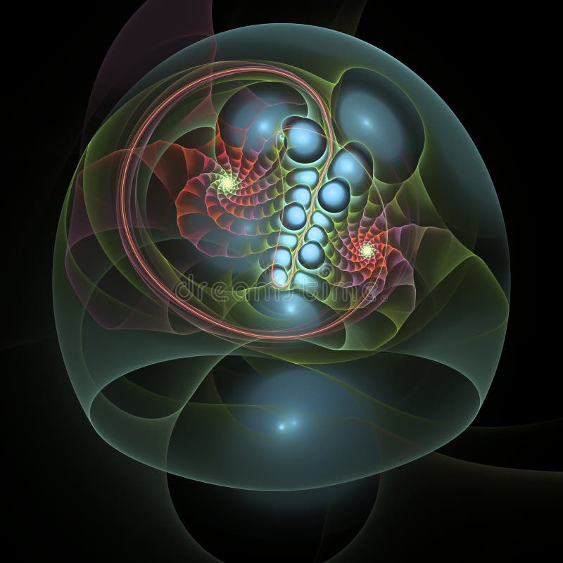 The Cycle of Quantum Field stock illustration. Illustration of ...