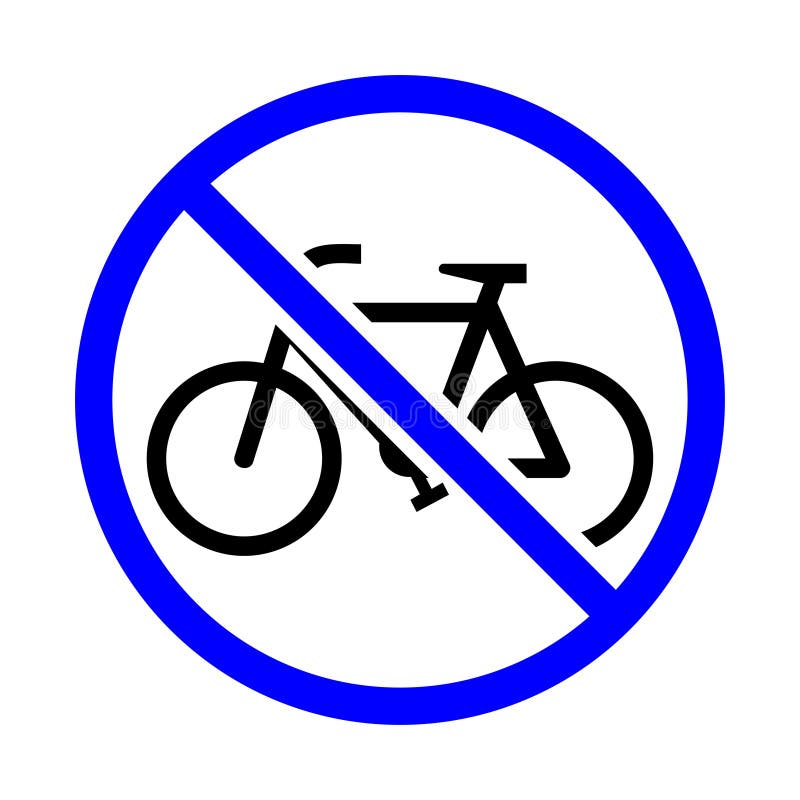 Cycle Restriction Icon stock vector. Illustration of vehicle - 250339474