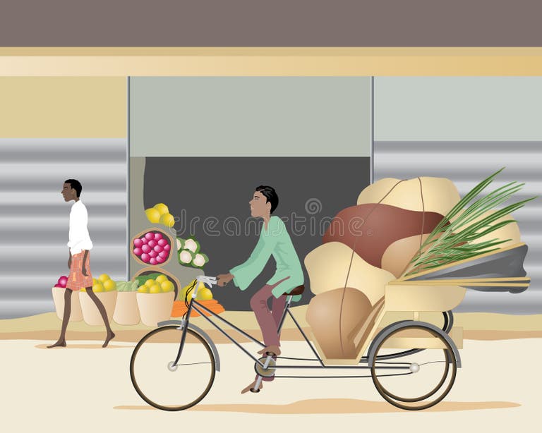 Cycle Rickshaw Stock Illustrations – 484 Cycle Rickshaw Stock ...