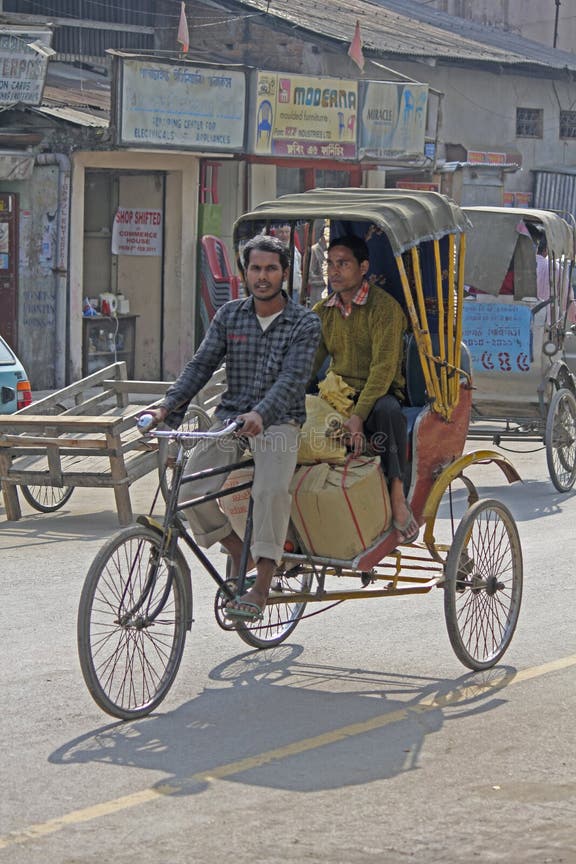 A cycle rickshaw editorial photo. Image of adult, cart - 26177921