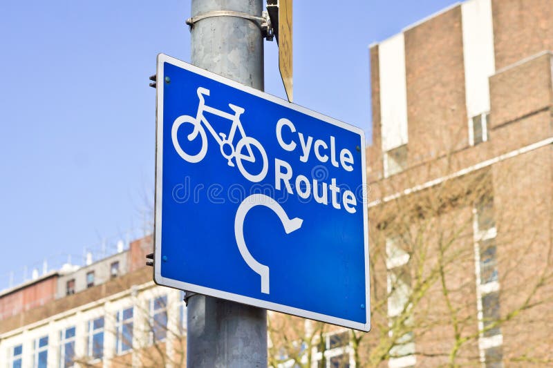 Cycle route stock image. Image of sign, sport, cyclist - 39516785