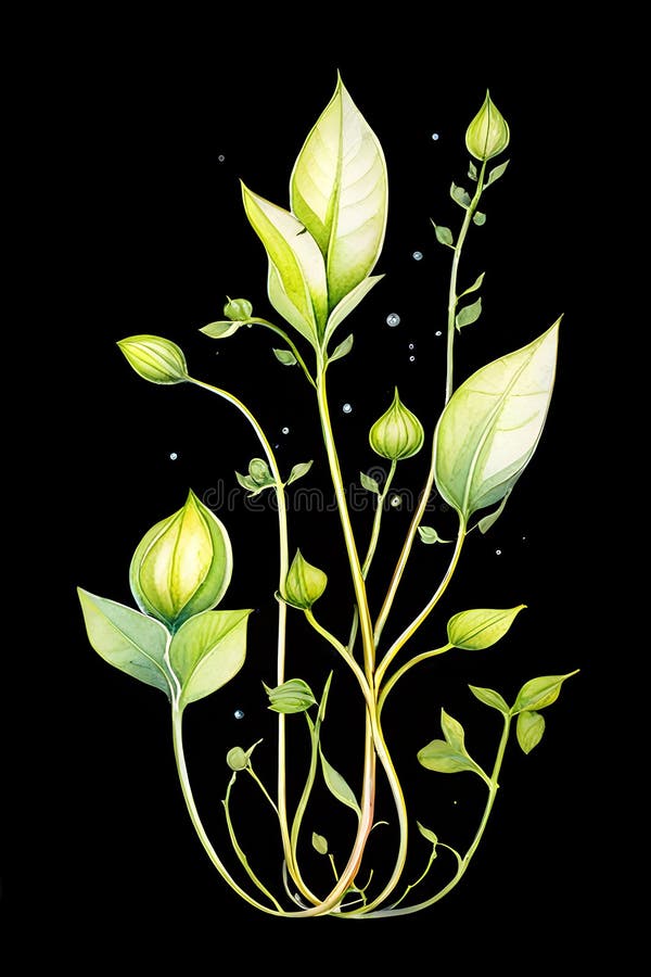 Cycle of Seeds Sprouting into Plants, Each Plant Dissolving Back into ...