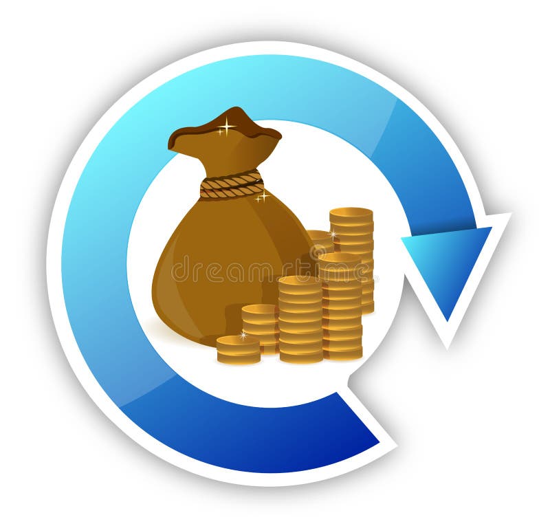 Money Full Cycle Stock Illustrations – 52 Money Full Cycle Stock ...