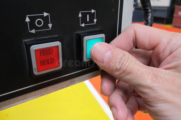 Cycle Start Button stock image. Image of right, round - 52293433
