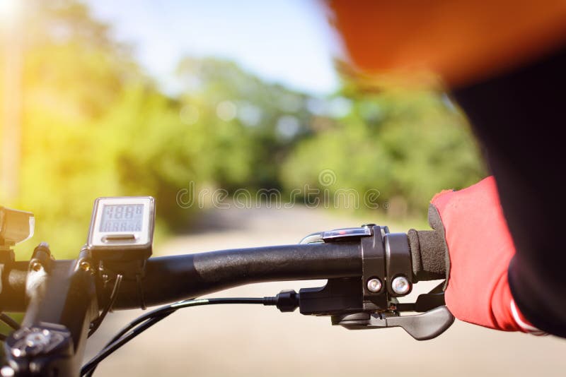 Cycle on the Street in the Morning Stock Photo - Image of biker, alone ...