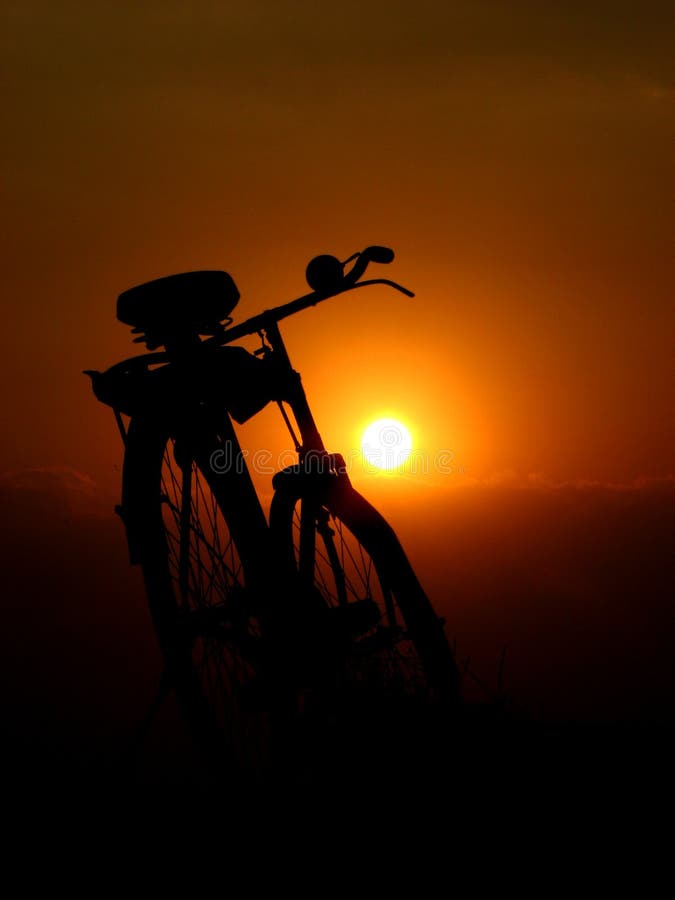 Sunset Cycle stock image. Image of evening, setting, objects - 1942567