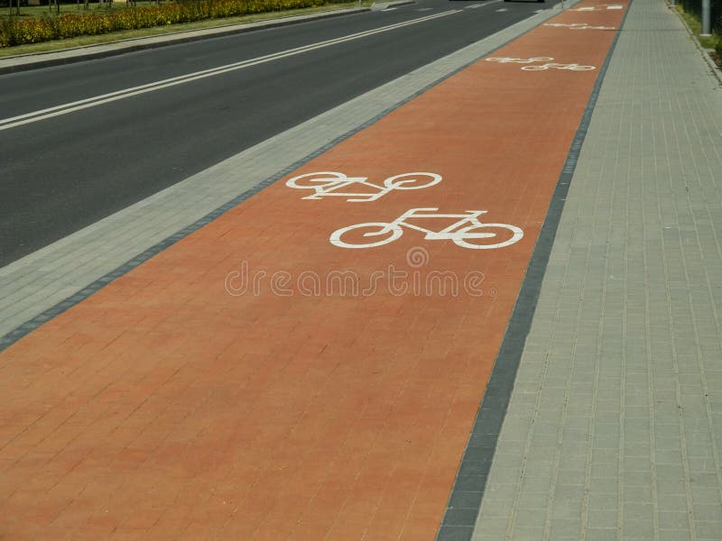 Cycle-Track stock image. Image of cycling, paint, leisure - 14663505