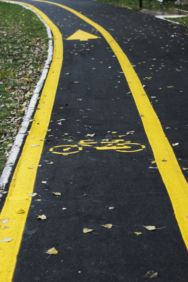Cycle track stock photo. Image of exercise, lines, road - 45359814