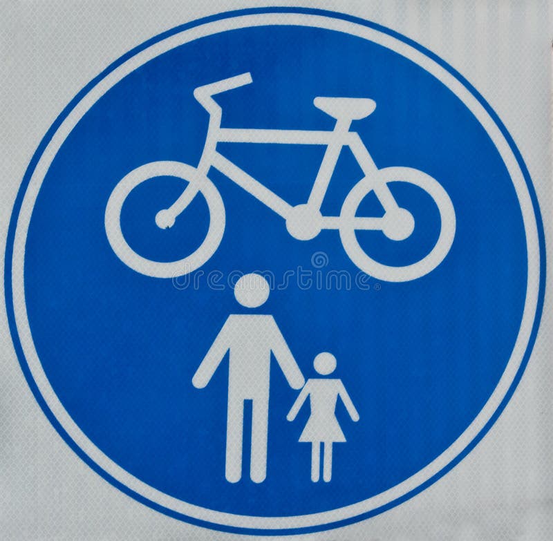 Cycle Track Sign stock photo. Image of city, ride, traffic - 20143318