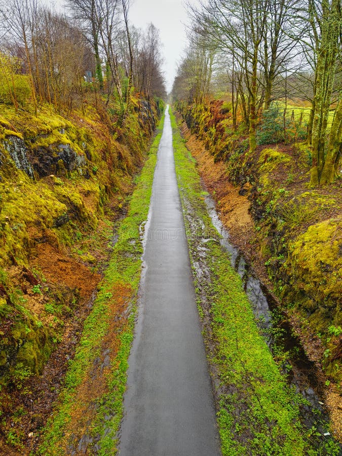 Cycle Walk Path Countryside Built Old Railway Line Stock Photos - Free ...
