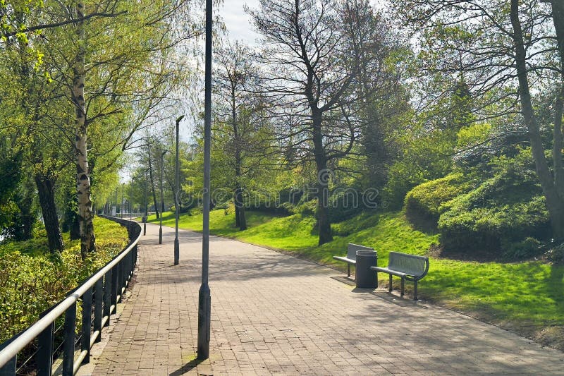 Cycle and Walk Path in Countryside Built on Old Railway Line Stock ...