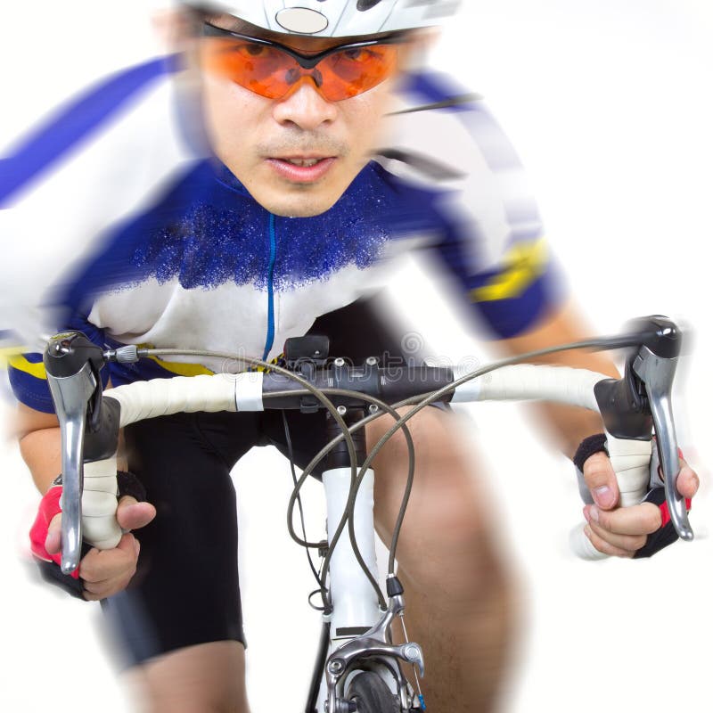 Cycler riding on bicycle stock image. Image of competitive - 30401429