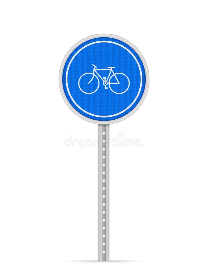 Cycles only road sign stock vector. Illustration of traffic - 242725567