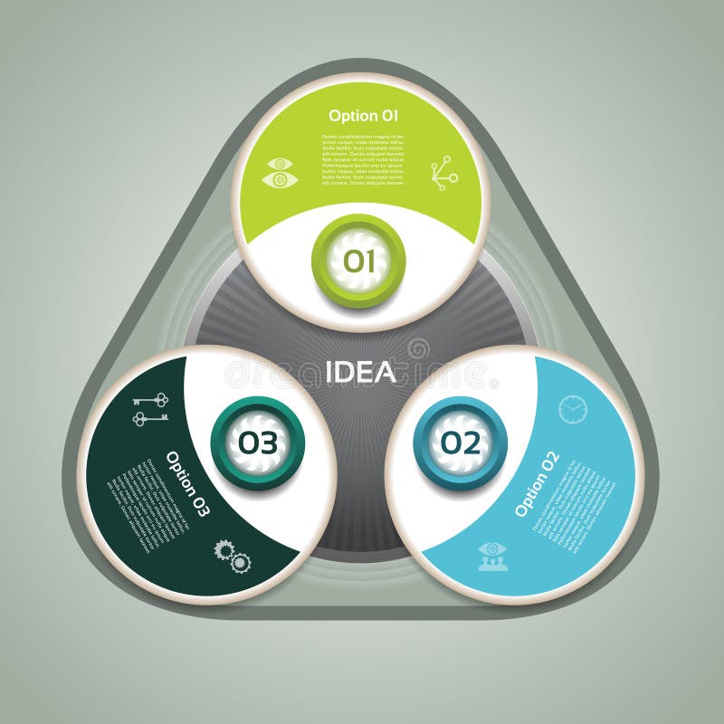 Cyclic Diagram Three Steps Icons Stock Illustrations – 67 Cyclic ...