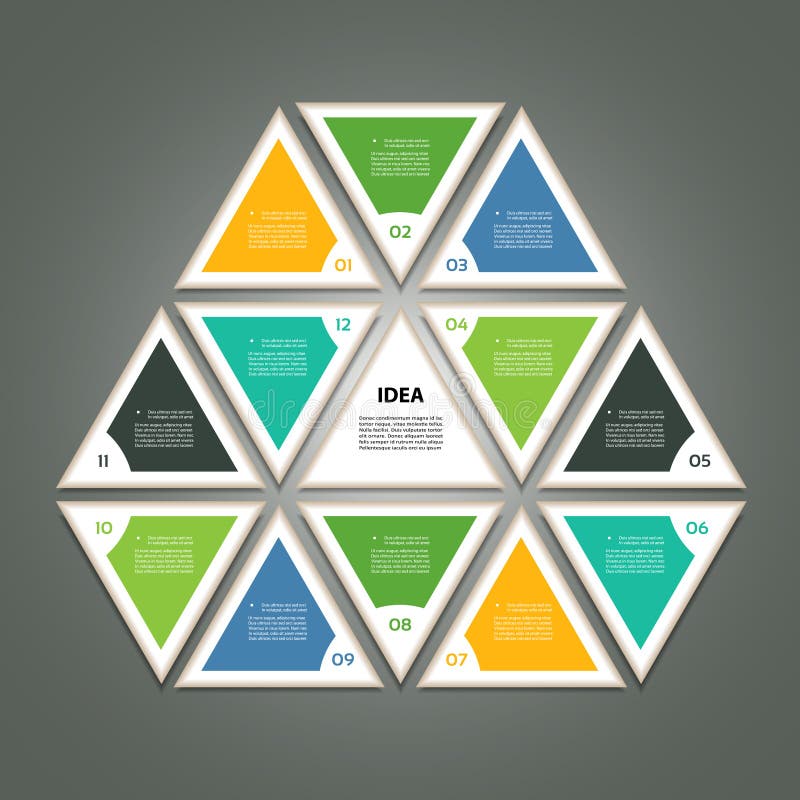 Modern Business Circle Colorful Design. Options Banner. Infographics ...