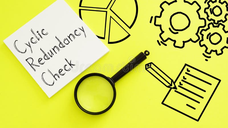 Cyclic Redundancy Check CRC is Shown Using the Text Stock Image - Image ...