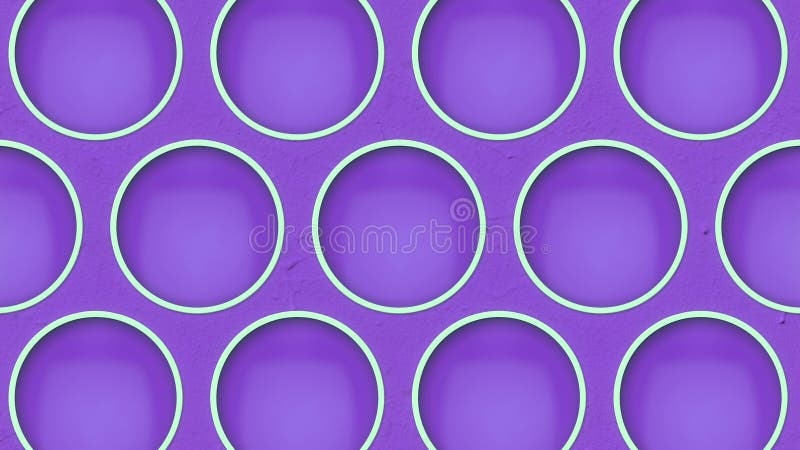 Cyclic Rotation of an Abstract Geometric Pattern. 3d Rendering Loop ...