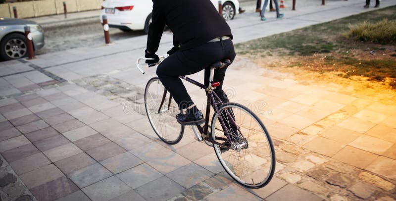 Cycling in city stock photo. Image of journey, sport - 89684970