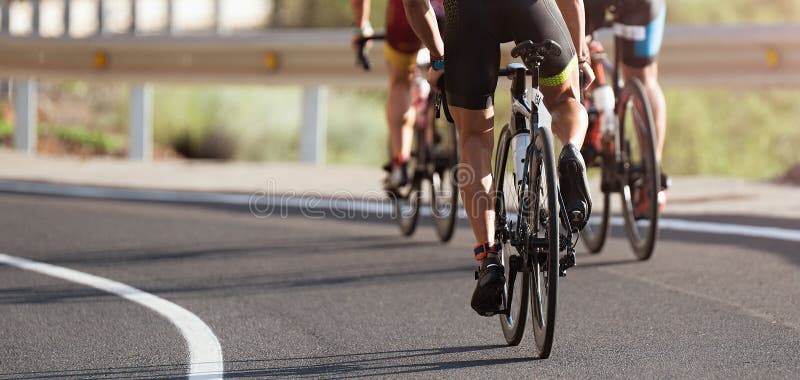Cycling Competition, Cyclist Athletes Riding a Race Stock Photo - Image ...