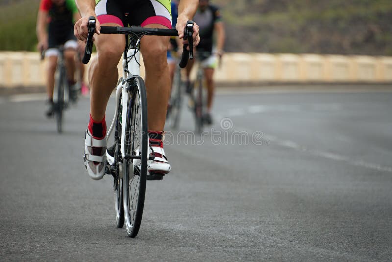 Cycling Competition,cyclist Athletes Riding a Race Stock Image - Image ...