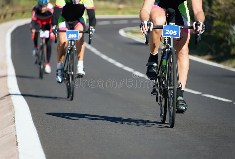 Cycling Competition Cyclist Athletes Riding a Race Stock Photo - Image ...