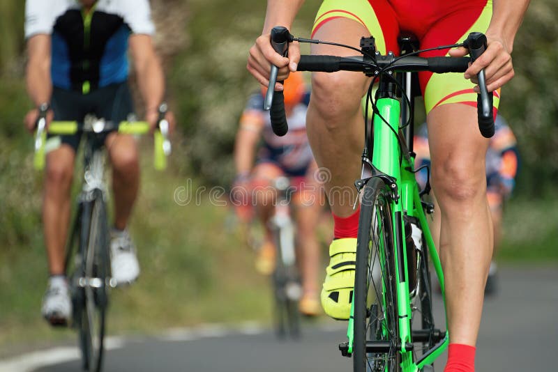 Cycling Competition Cyclist Athletes Riding a Race Stock Image - Image ...