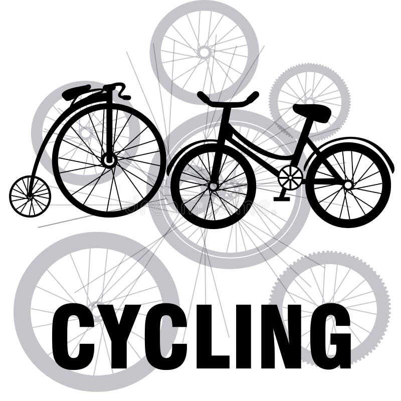 Cycling design stock illustration. Illustration of healthy - 35680779