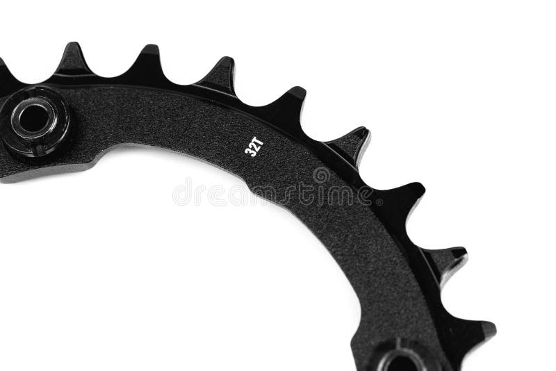Red Bicycle Chainring in Hand Stock Photo - Image of chainring ...