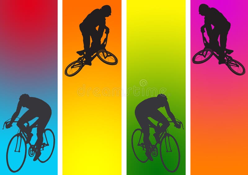 Cycling in graphic stock illustration. Illustration of cycling - 2365480