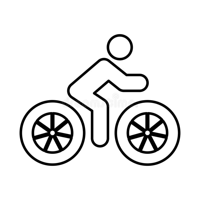 Cycling Icon stock vector. Illustration of beautiful - 256359764