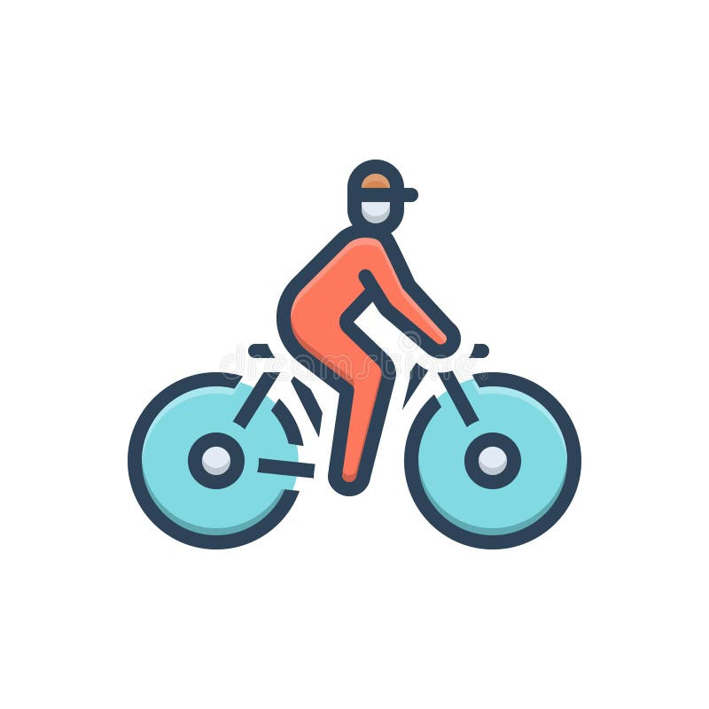 Color Illustration Icon for Cycling, Vehicle and Transport Stock ...