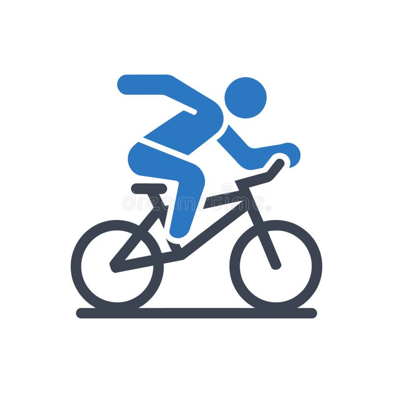 Cycling icon stock vector. Illustration of fitness, speed - 375316355