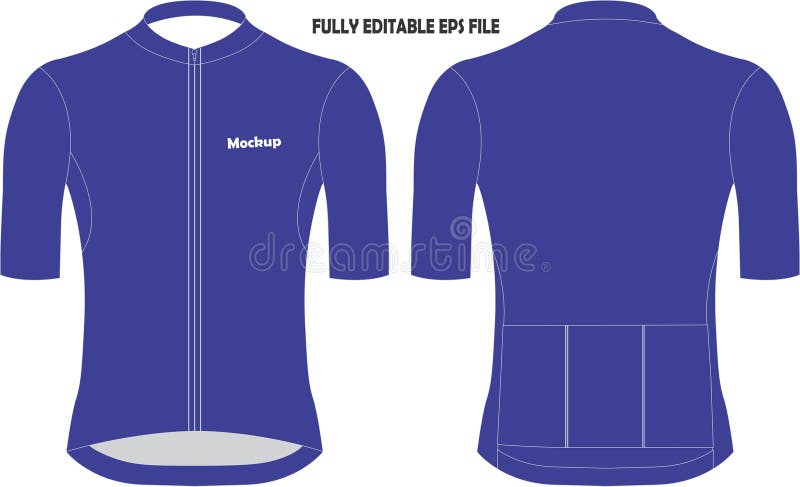Cycling Jersey Template Mockup Stock Vector - Illustration of garment, singlets: 344638383