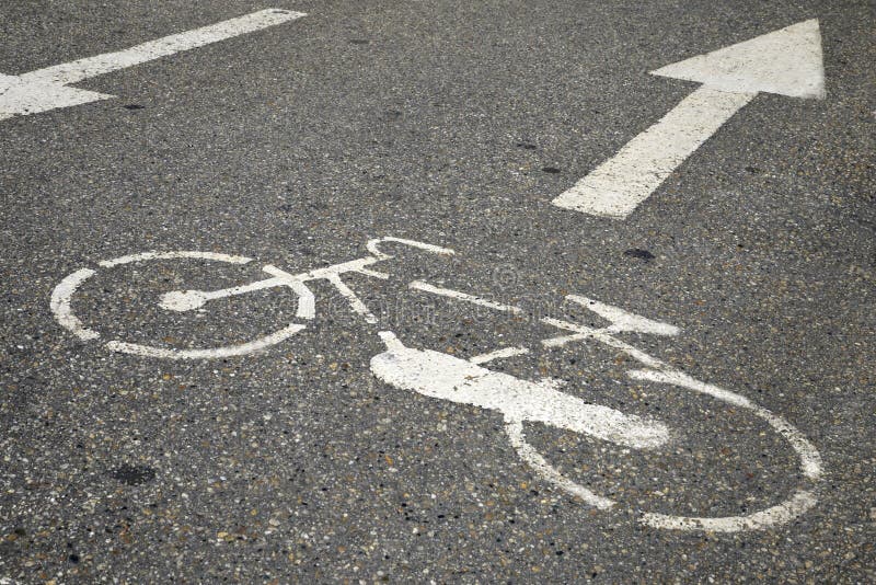 Cycling path sign stock image. Image of pedalling, sign - 30214911