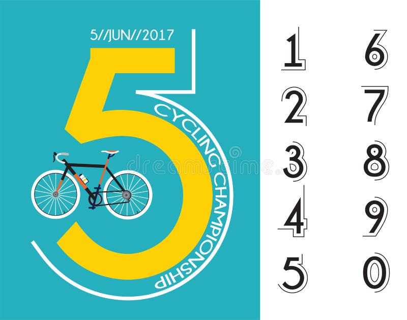 Cycling race poster design stock vector. Illustration of chain - 71437157