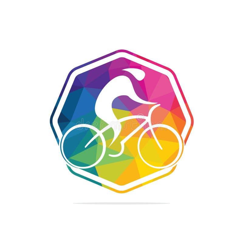 Cycling Race Vector Logo Design. Stock Vector - Illustration of fitness ...
