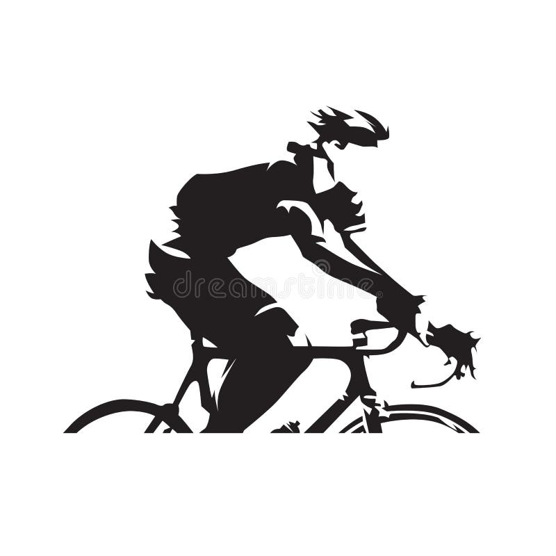 Cycling. Road Cyclist Side View Stock Vector - Illustration of race ...