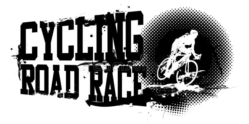 Cycling Road Race Banner Vector Illustration Stock Vector ...